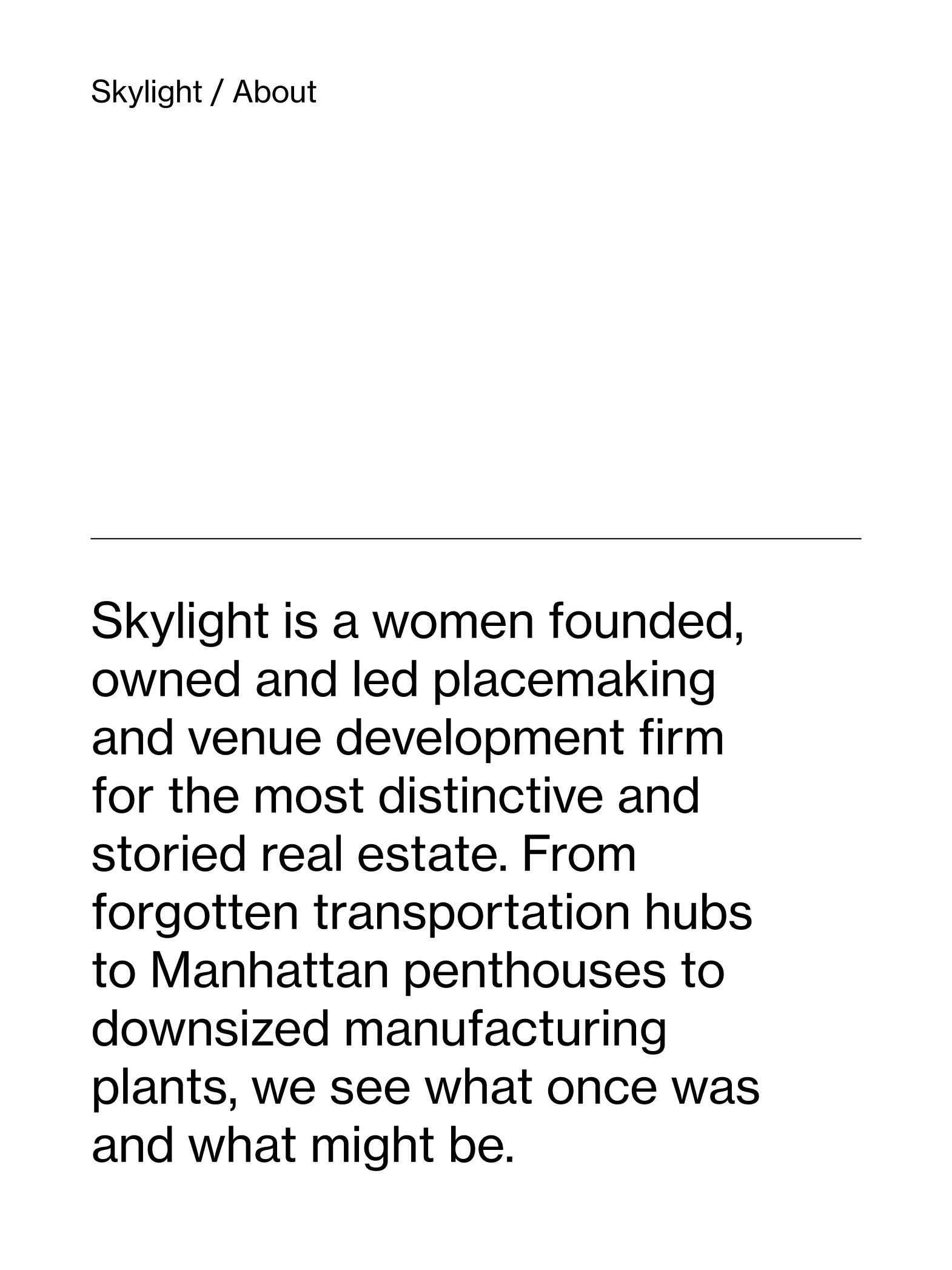 Skylight - Transport New York